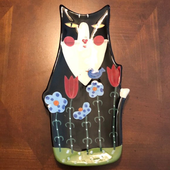 Sharon Bloom | Other | Sharon Bloom Hand Painted Spoon Rest | Poshmark